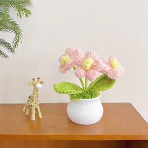 Exquisite Handmade Crochet Mini Plant Potted Plant, Romantic Gift for ...