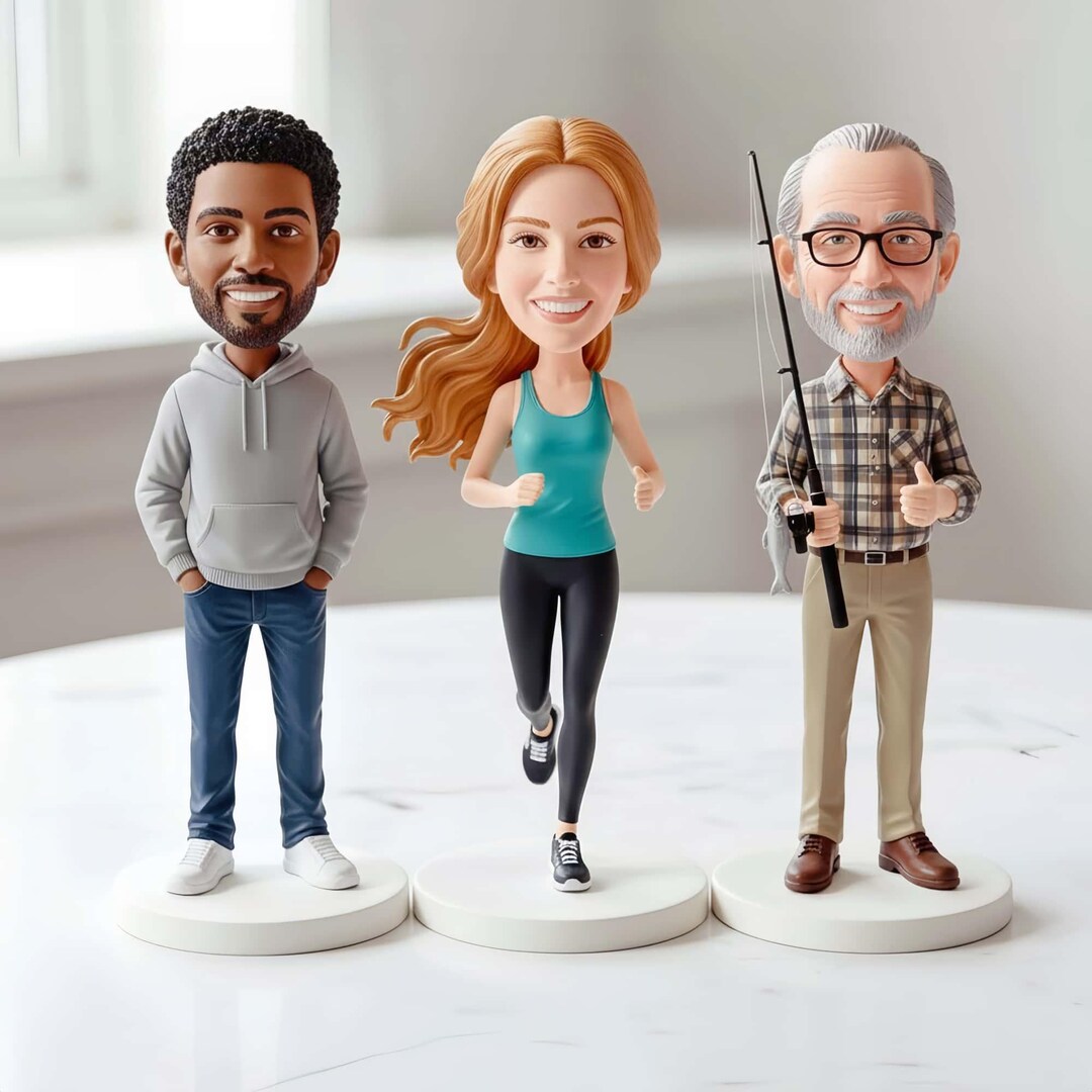Custom Bobblehead, Personalized Bobbleheads Gift for Father, Wife ...
