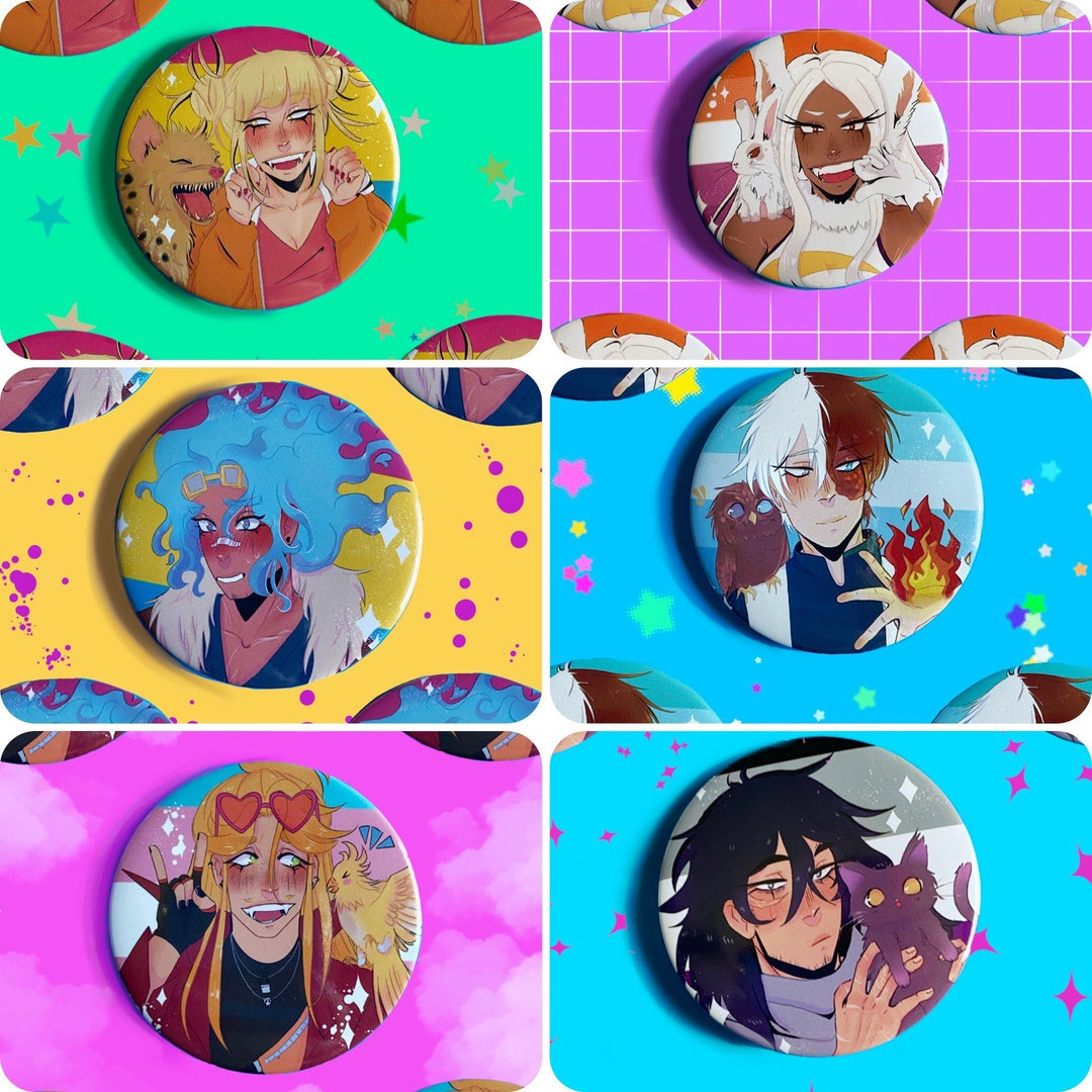 My Hero Academia Pride Flag Pins Aizawa Mirko Toga - Etsy Ireland