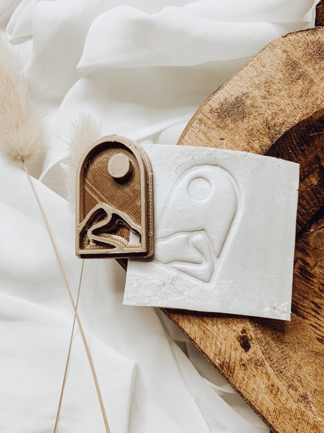 Desert Stamp, Sunrise Stamp, Polymer Clay Stamp, Clay Stamp, Clay ...