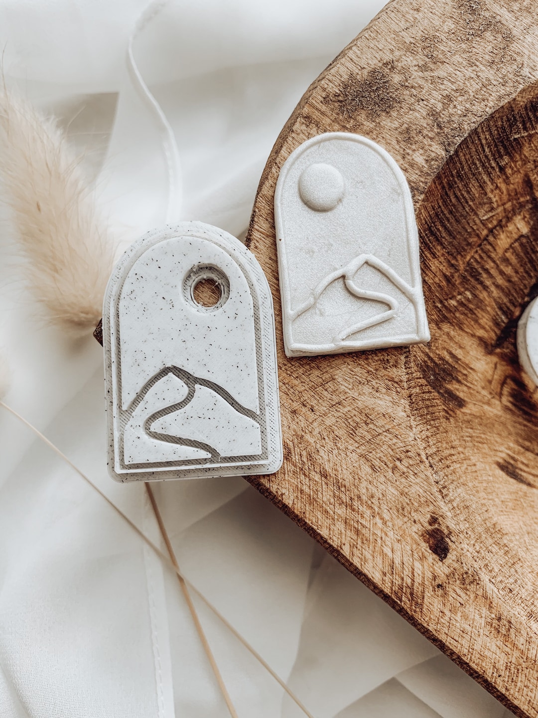 Desert Stamp, Sunrise Embosser, Polymer Clay Stamp, Clay Stamp, Clay ...