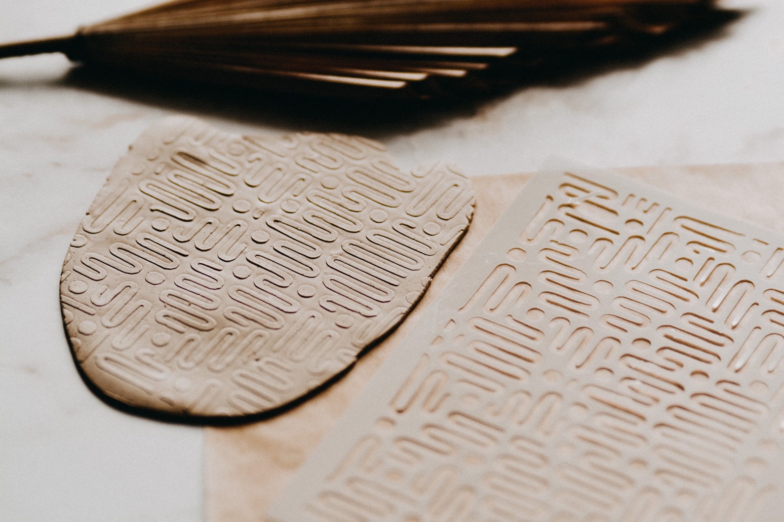 Clay Stencil Texture Sheet Line Stencil Paint Stencil | Etsy