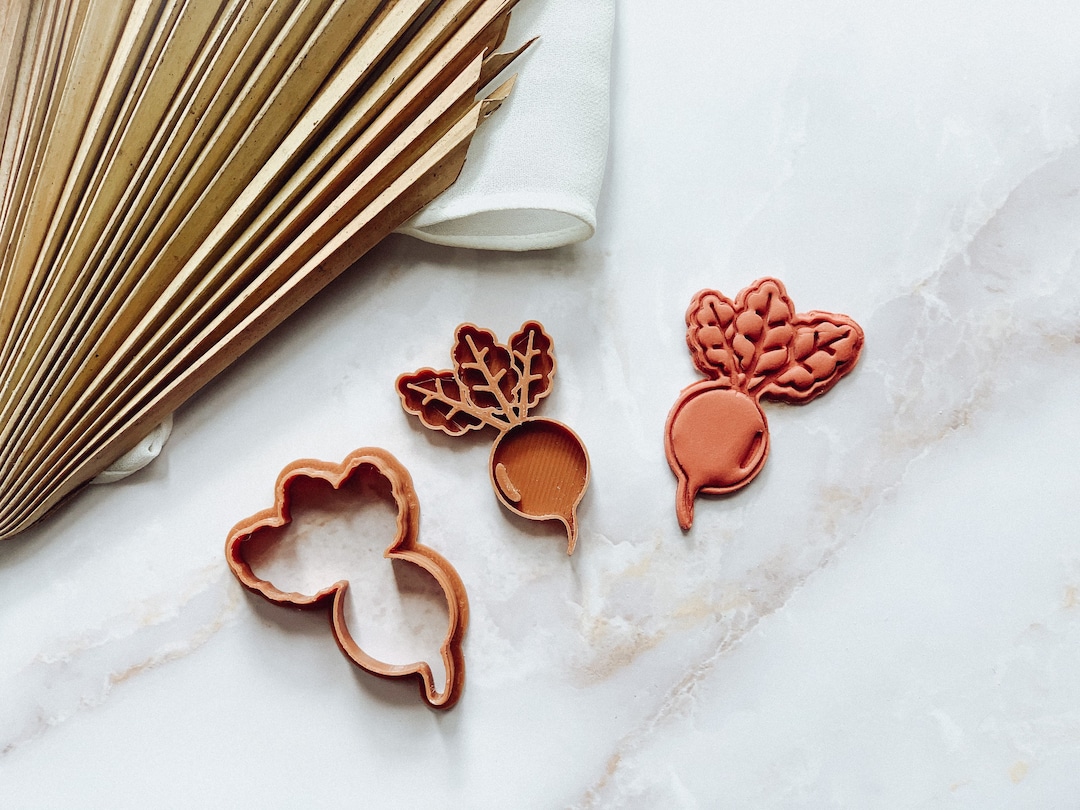 Beet Stamp, Beet Cutter, Radish Clay Cutter Stamp, Polymer Clay Stamp ...