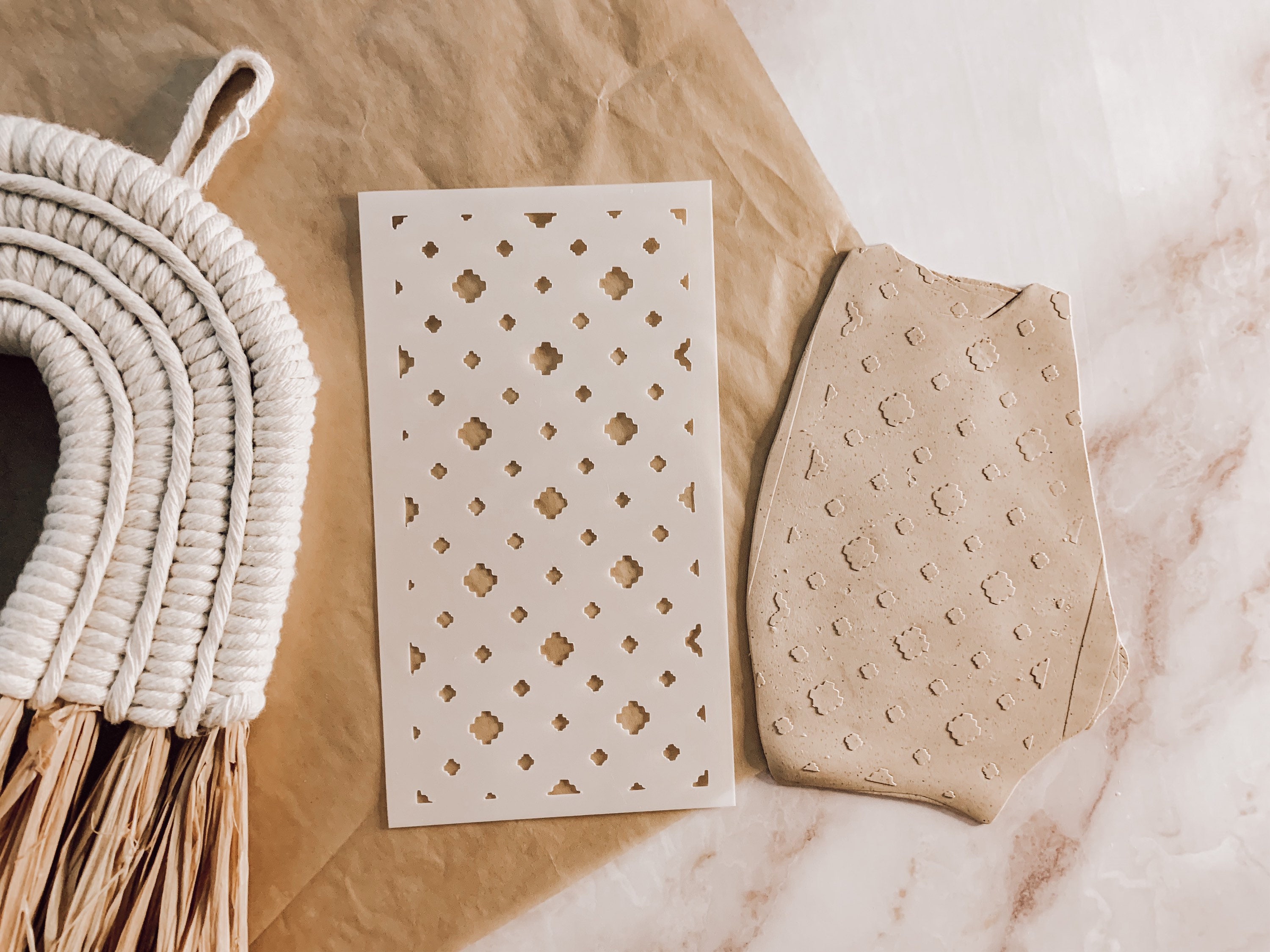 Clay Stencil Texture Sheet Aztec Stencil Paint Stencil - Etsy