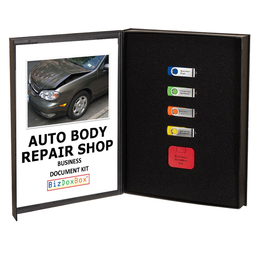 Auto Car Body Repair Shop Business Plan and Operating Document Kit - Etsy