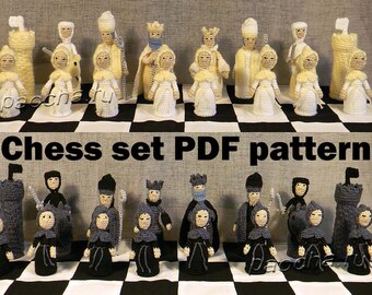 Crochet Chess Set | Etsy