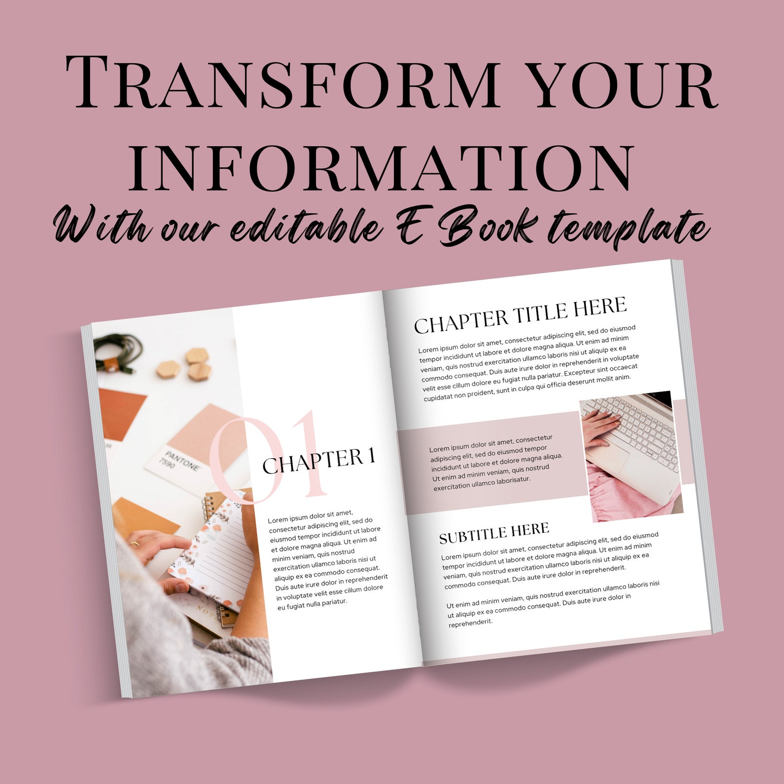 Editable E-book Template - Etsy