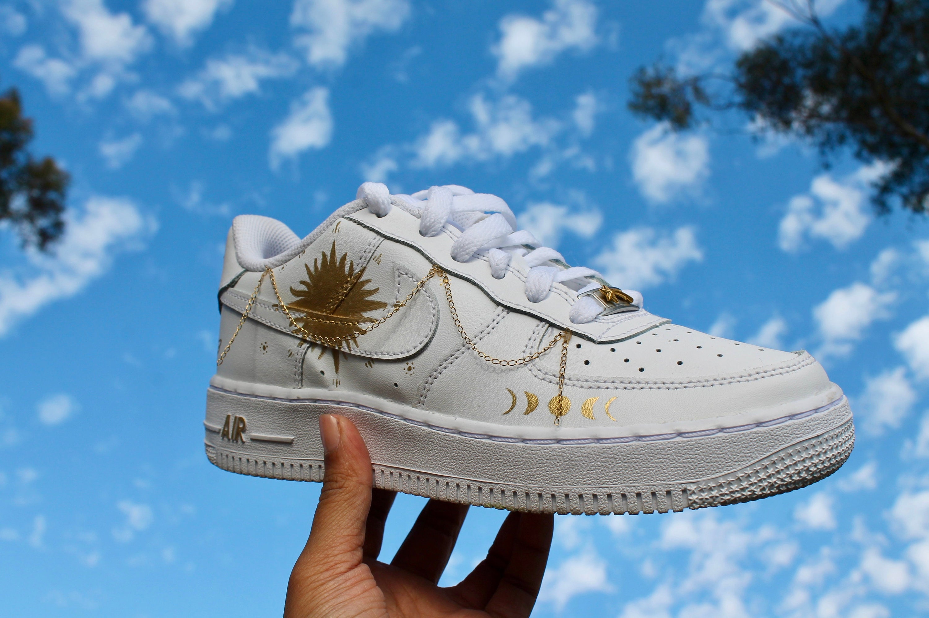 On CLOUD 9 Custom Nike Air Force One's Men's and - Etsy
