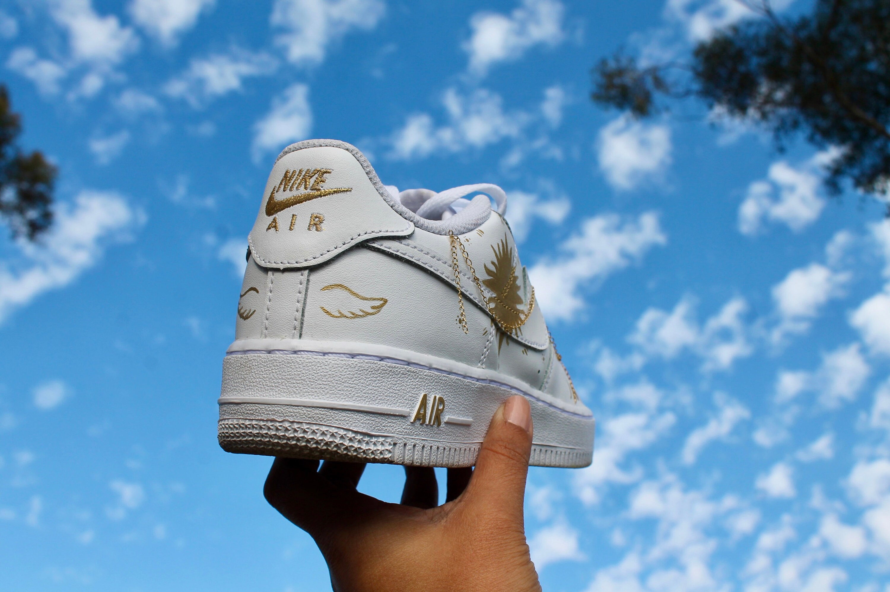 On CLOUD 9 Custom Nike Air Force One's Men's and - Etsy