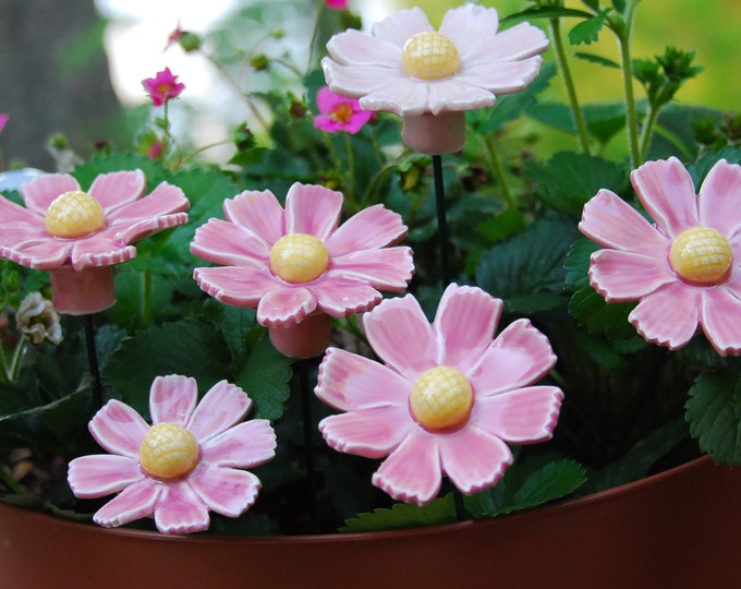 Cosmos, (1 Pc), Cosmos Flower, Ceramic Cosmos Flower, Garden Decoration ...