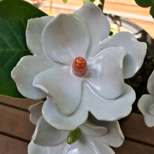 White Magnolia, 1 Pc, White Magnolia, Ceramic Magnolia, Handmade ...