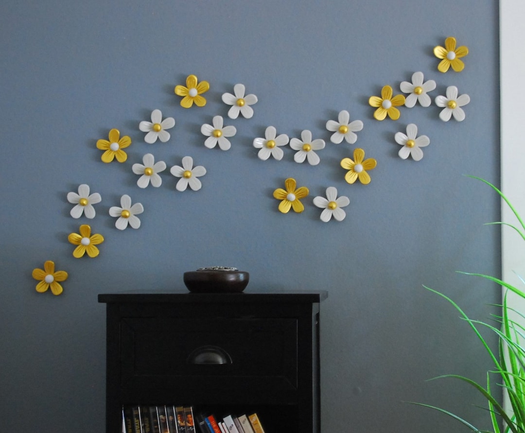 Wall Decor, 22 Pcs, Flower Wall Hanging, Wall Hanging, Flower Wall ...