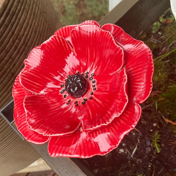 Ceramic Poppy - Etsy