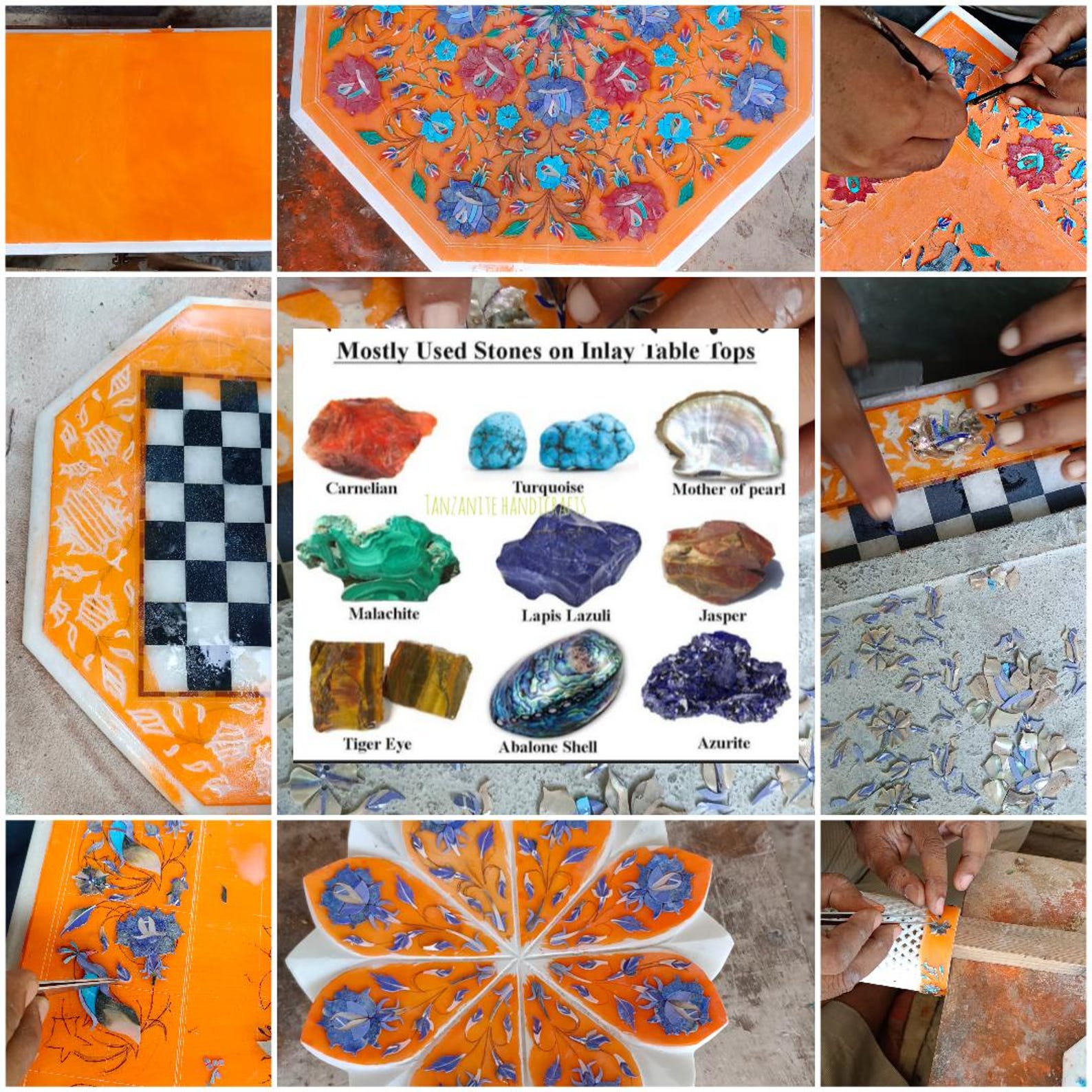 Beautiful Floral Print 6"x4"x3" Alabaster Marble Storage Box With Inlay ...