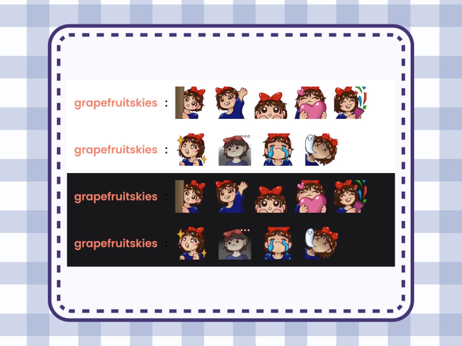 Studio Ghibli Kiki Emote Pack 9 Hand-drawn Twitch/discord Emotes 3 ...