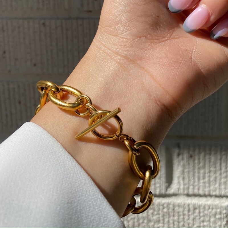 Chunky Paperclip Bracelet - Etsy
