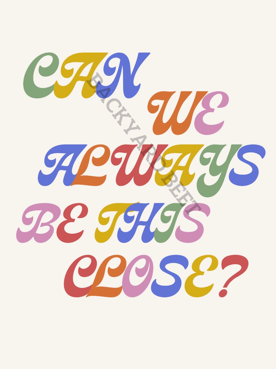 Taylor Swift Lyrics Poster | Printable Wall Art | Lover Lyrics ...