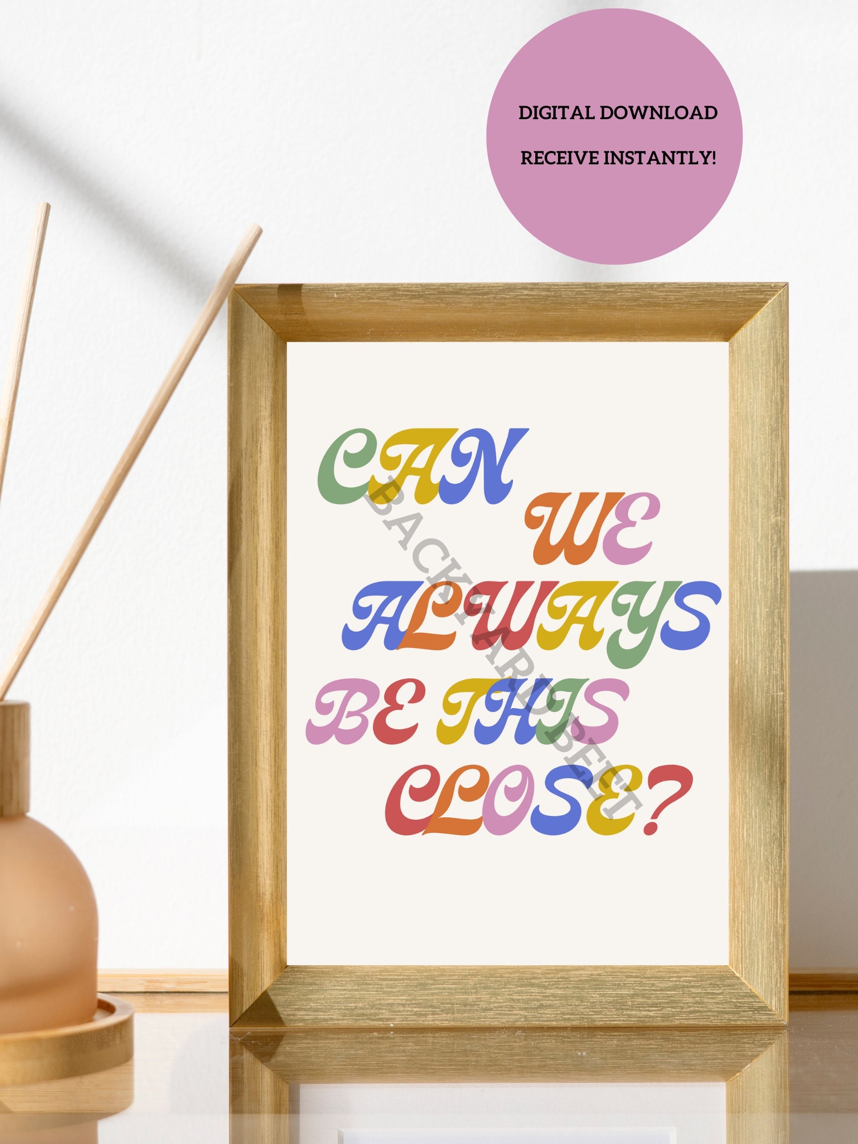 Taylor Swift Lyrics Poster | Printable Wall Art | Lover Lyrics ...