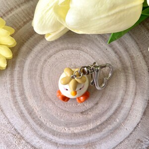 Flower Duck Polymer Clay Keychain - Etsy