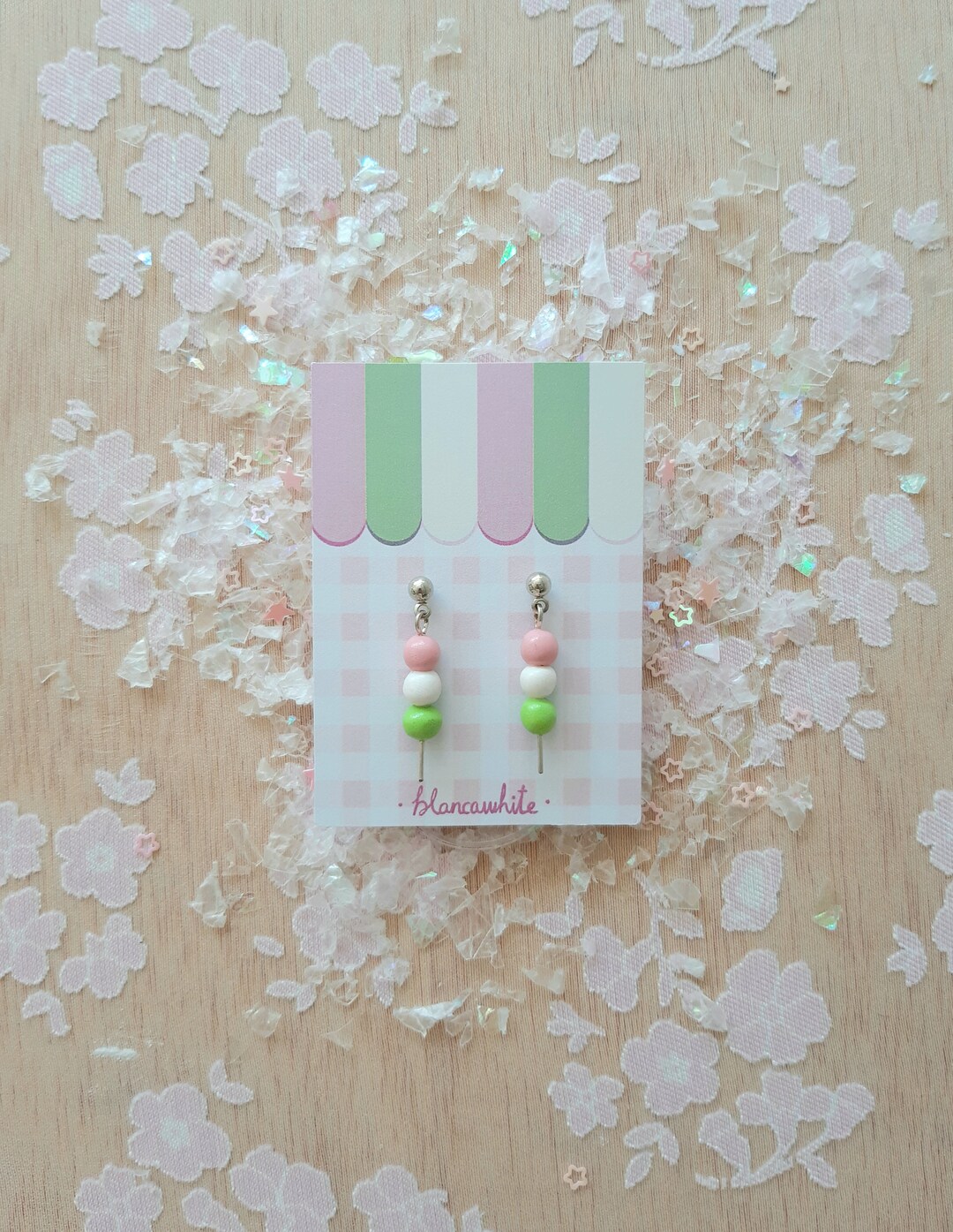 Polymer Clay Dango Earrings *japanese Food* - Etsy