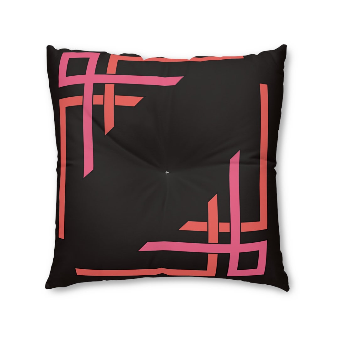 Floor Pillow, Large Square Floor Pillow, Tufted Floor Pillow, Square - Etsy