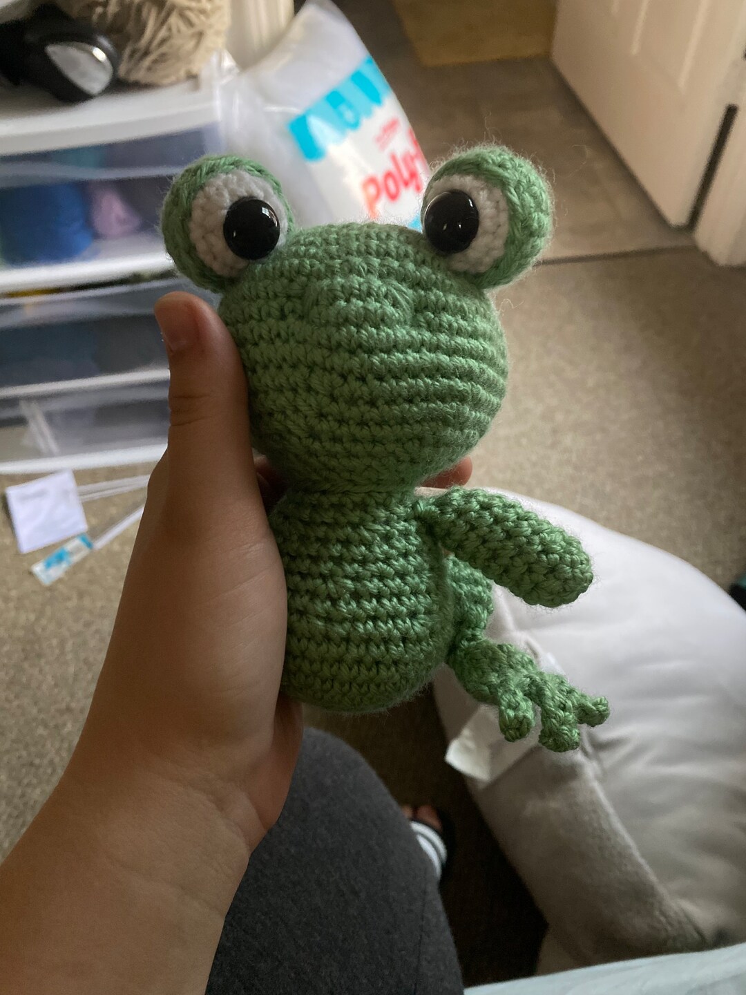 Mini Crochet Frog - Etsy