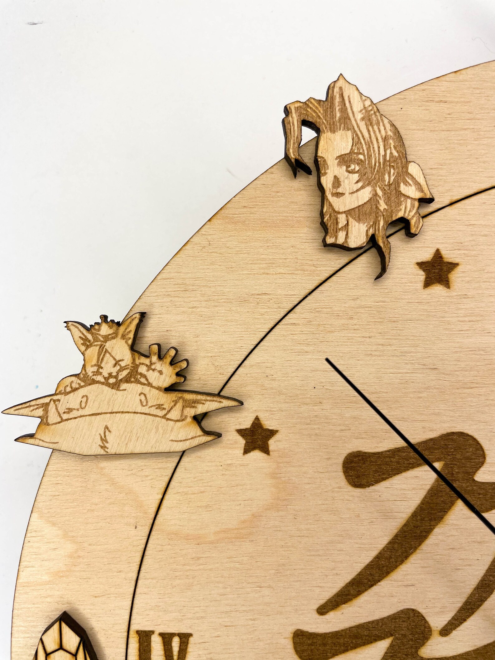 FF7 Round Clock Cloud Sephiroth Tifa Aerith & More Final | Etsy