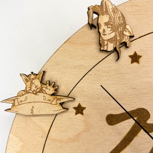 FF7 Round Clock Cloud Sephiroth Tifa Aerith & More Final Fantasy VII ...