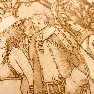 Final Fantasy XI Clock Engraved Wood Wall Art, Fantasy-inspired Decor ...