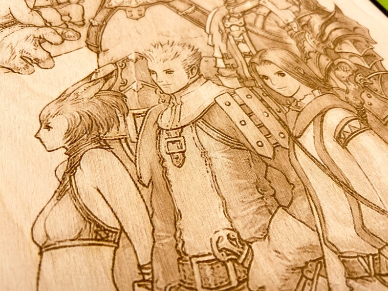 Final Fantasy XI Clock Engraved Wood Wall Art - Etsy