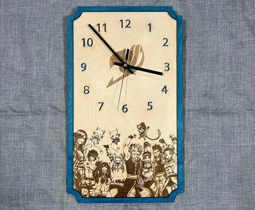 Fairy Tail Wall Art Clock Gift or Decor for Fairy Tail Fans Ask About ...