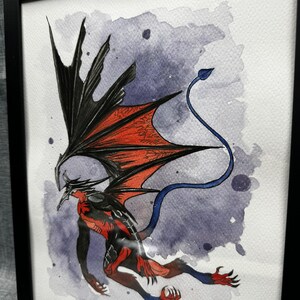 Final Fantasy 8 VIII Diablos Wall Art Original not a Print Watercolor ...