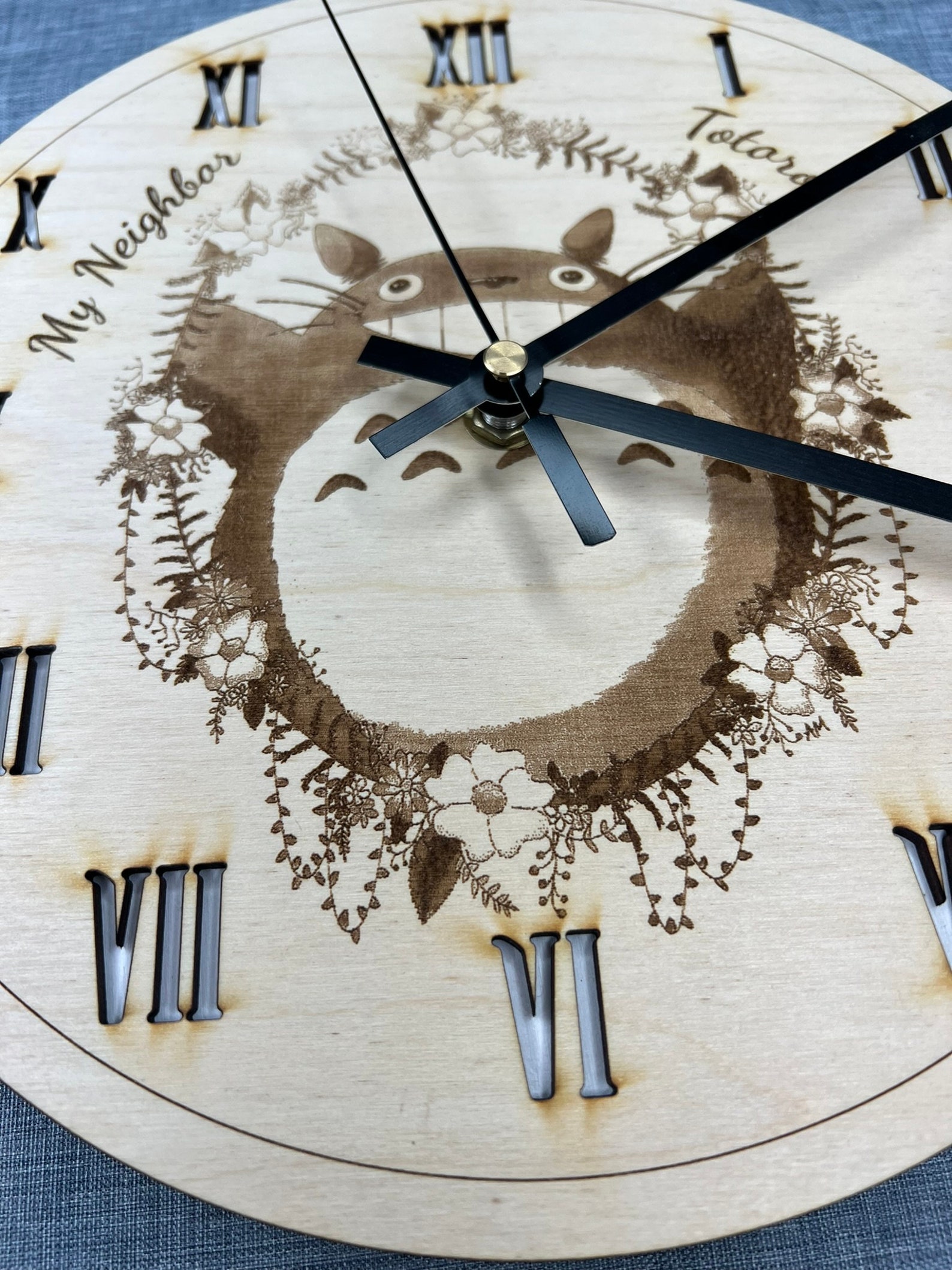My Neighbor Totoro Wall Art Round Clock Studio Ghibli Gift - Etsy
