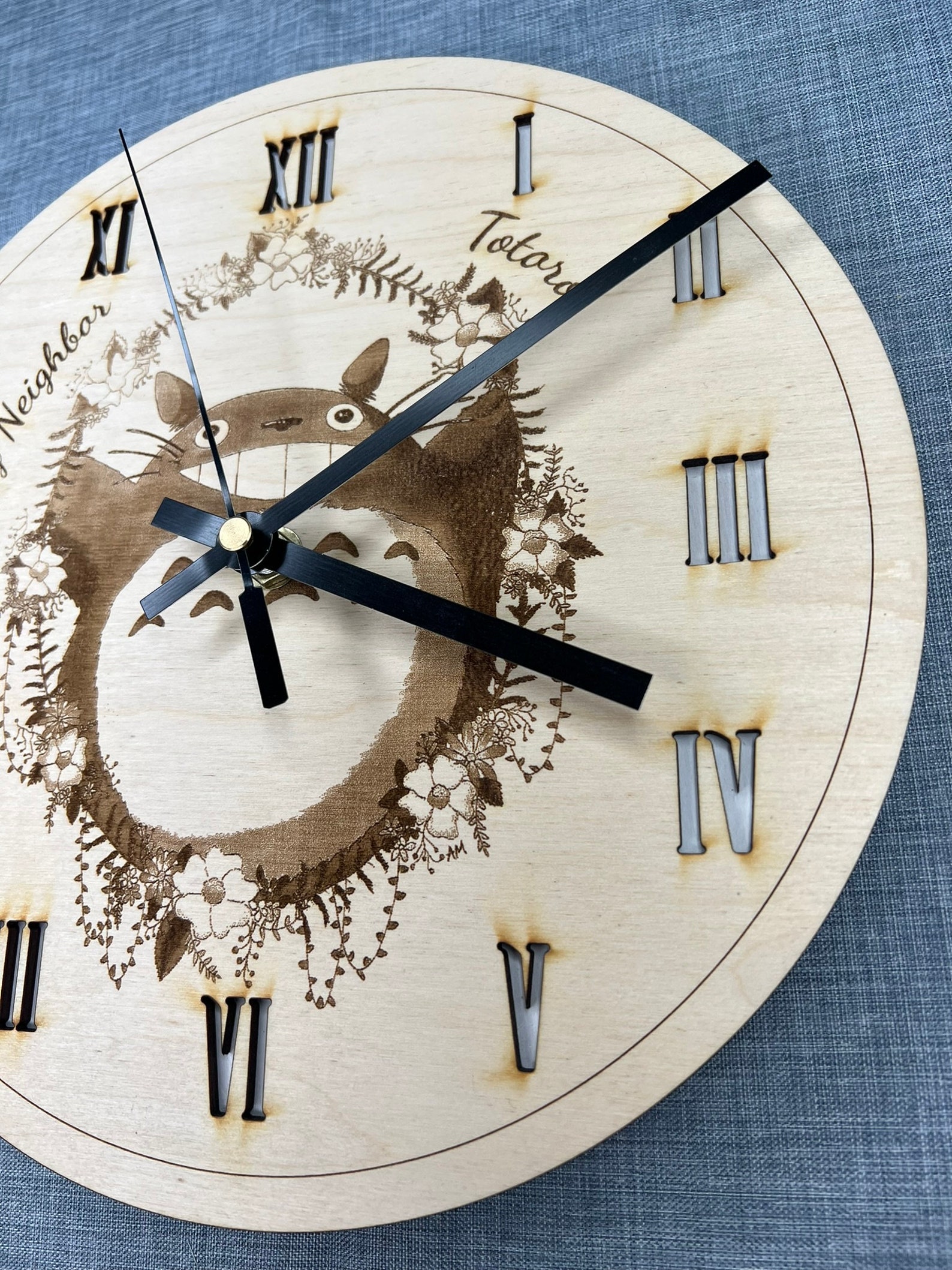 My Neighbor Totoro Wall Art Round Clock Studio Ghibli Gift - Etsy