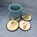 Studio Ghibli Coasters Set of Four Nausicaa, Kiki, Totoro, Arrietty and ...