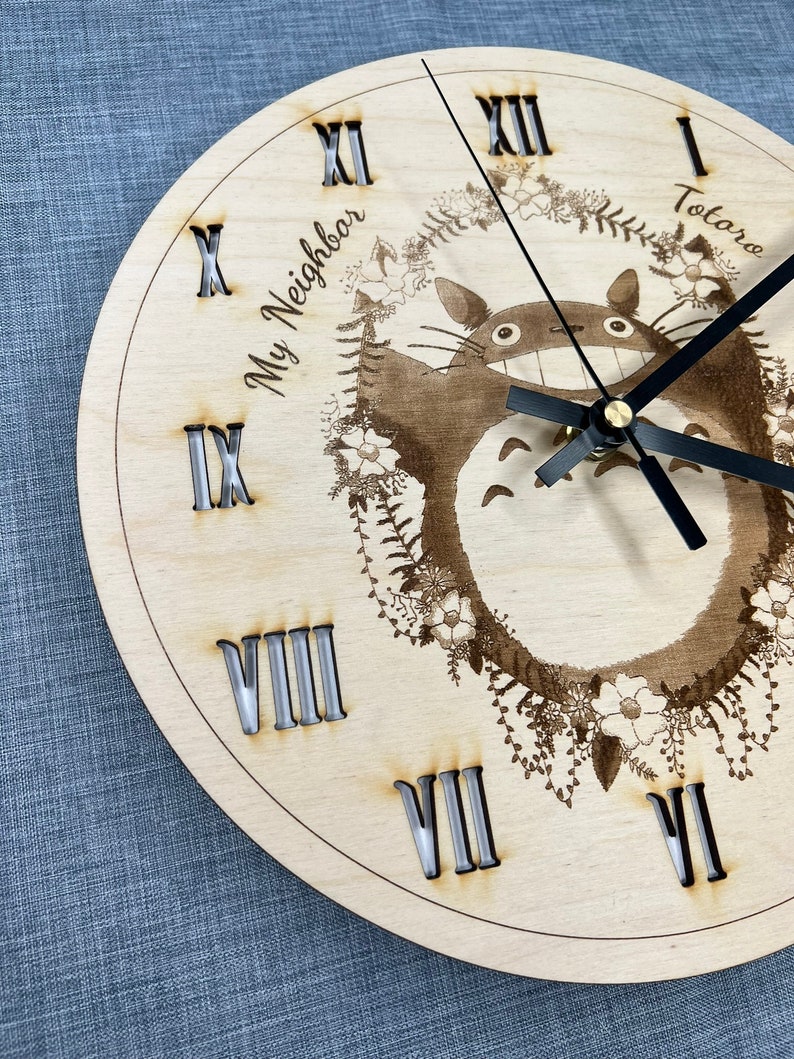 My Neighbor Totoro Wall Art Round Clock Studio Ghibli Gift - Etsy