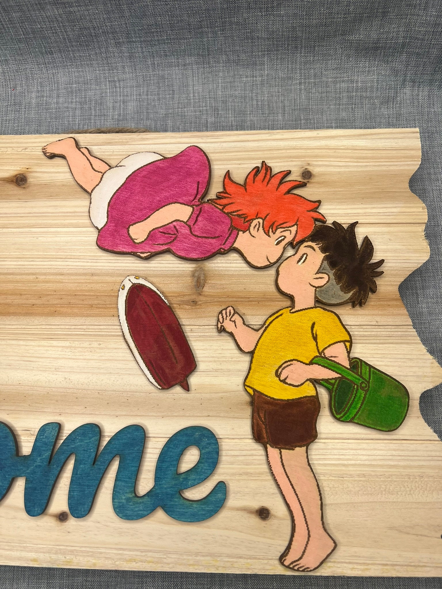 Ponyo Welcome Sign Studio Ghibli Gift for Studio Ghibli - Etsy