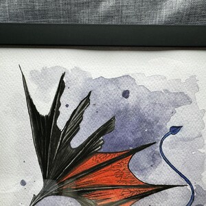 Final Fantasy 8 VIII Diablos Wall Art Original not a Print Watercolor ...