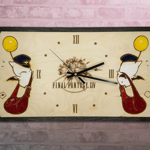 FFXIV Moogle Clock Mail Delivery Moogle FF14 Wall Art - Etsy
