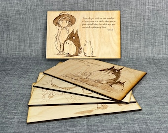 Totoro Art Shadow Box With Stand Studio Ghibli Gift or Decor for Ghibli ...