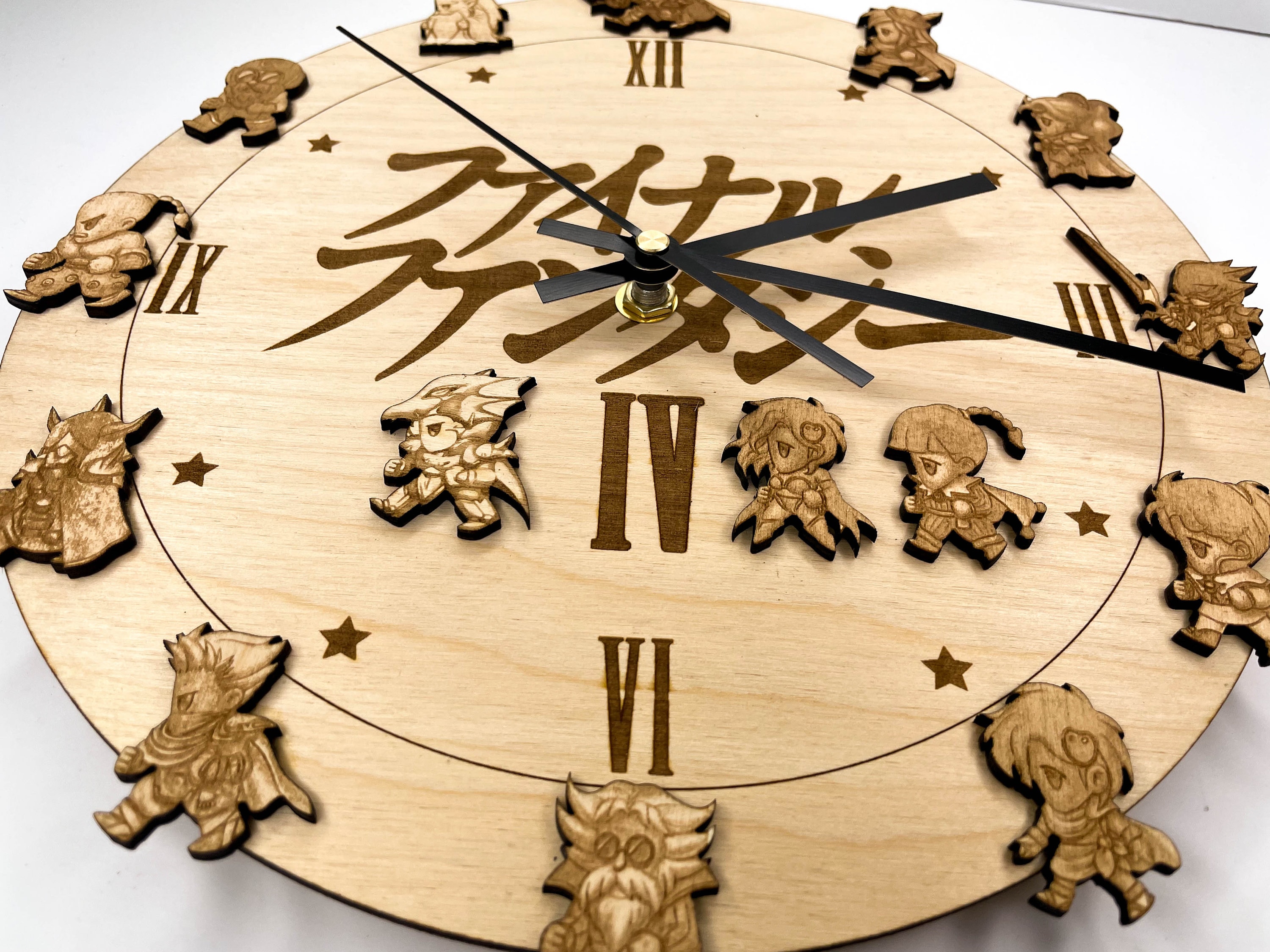 FF4 Clock Cecil Kain Rosa & More Final Fantasy IV Gamer - Etsy