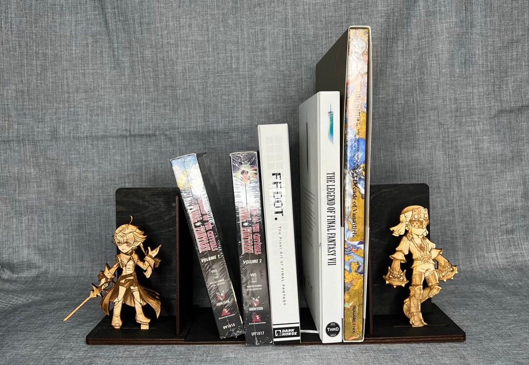 Final Fantasy 14 Engraved Bookends Lyse, Thancred, Papalymo, Yshtola ...