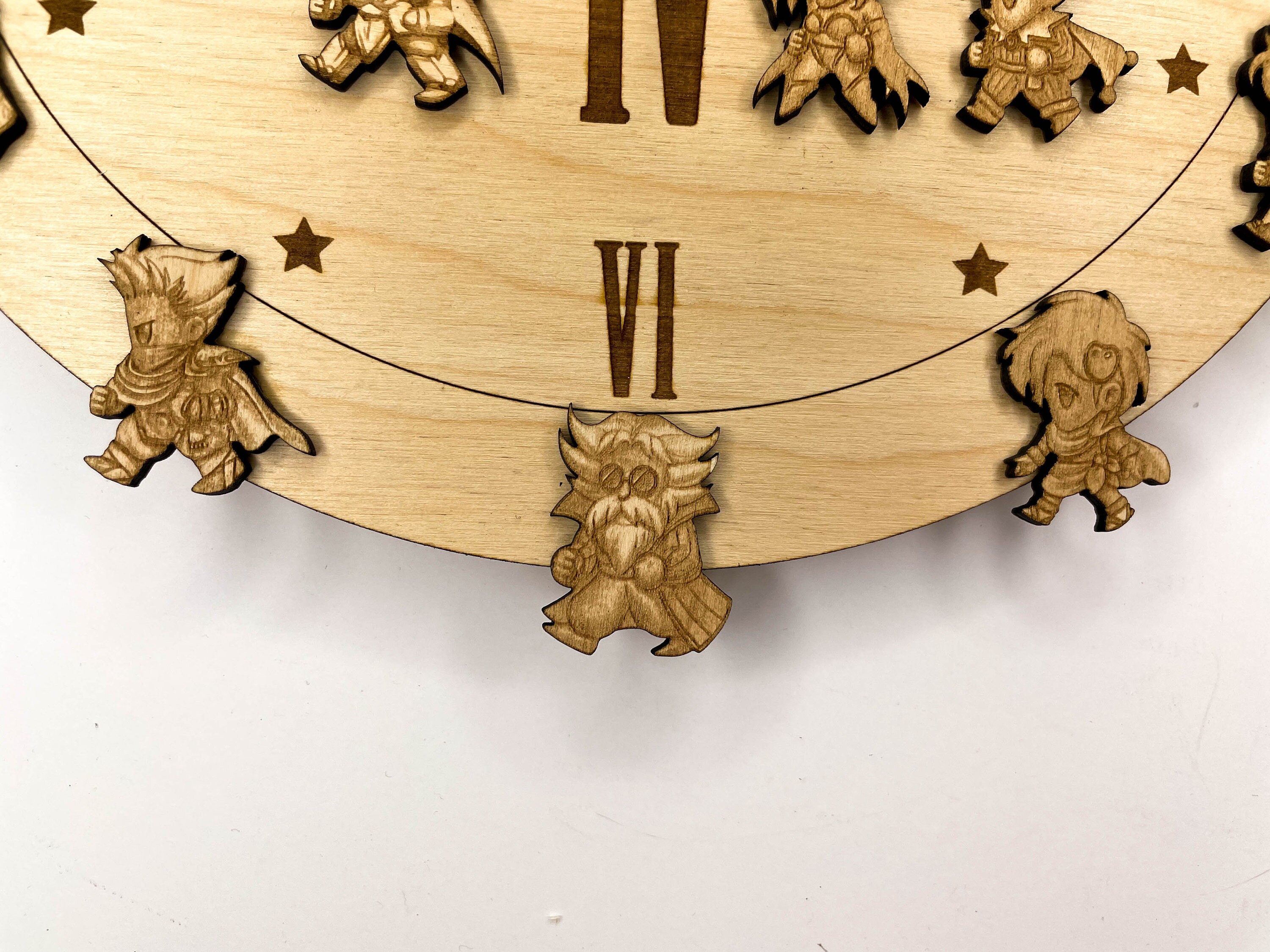 FF4 Clock Cecil Kain Rosa & More Final Fantasy IV Gamer | Etsy