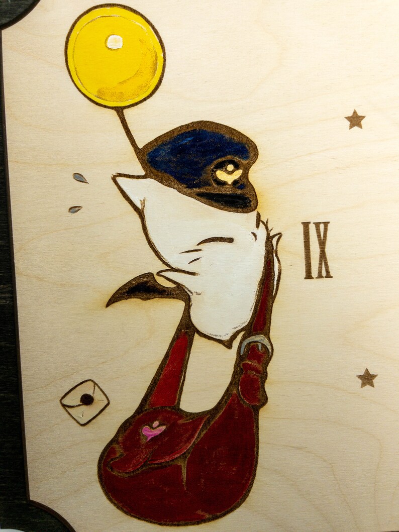 FFXIV Moogle Clock Mail Delivery Moogle FF14 Wall Art - Etsy
