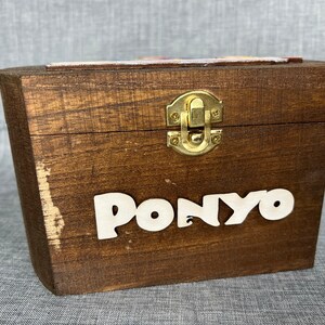 Ponyo Wood Chest Box Studio Ghibli Gift or Decor for Ghibli Fans Ask ...