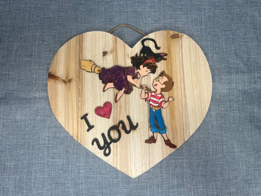 Kikis Delivery Service Heart-shaped Wall Art/sign Studio - Etsy