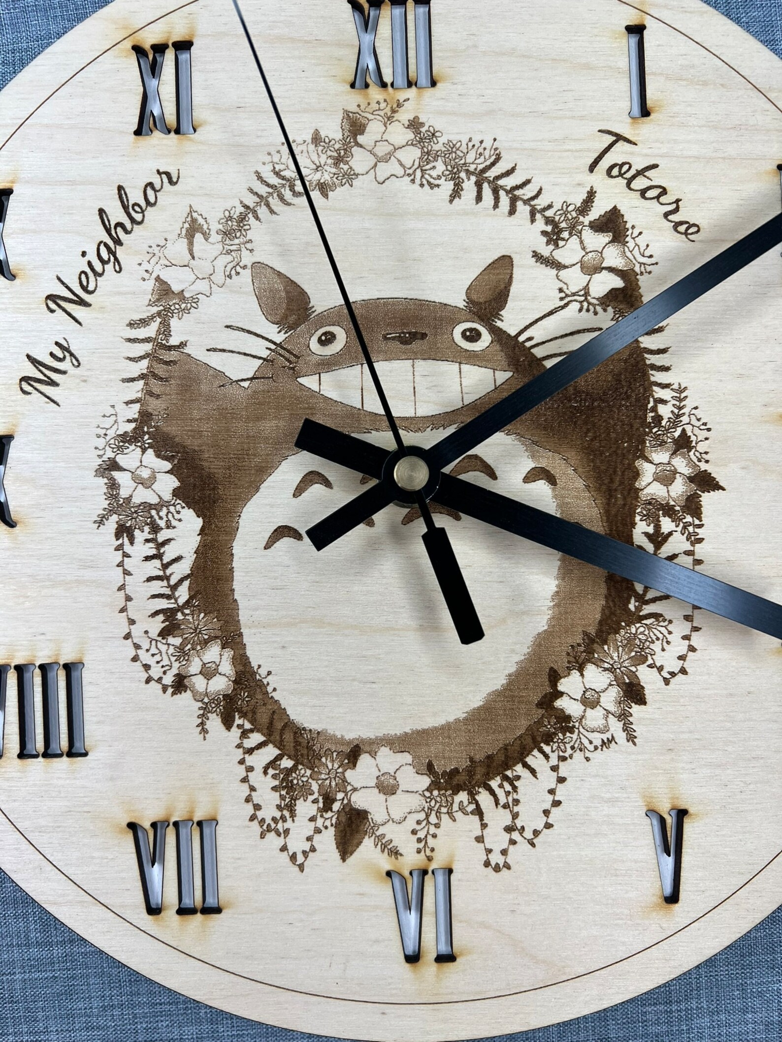 My Neighbor Totoro Wall Art Round Clock Studio Ghibli Gift - Etsy