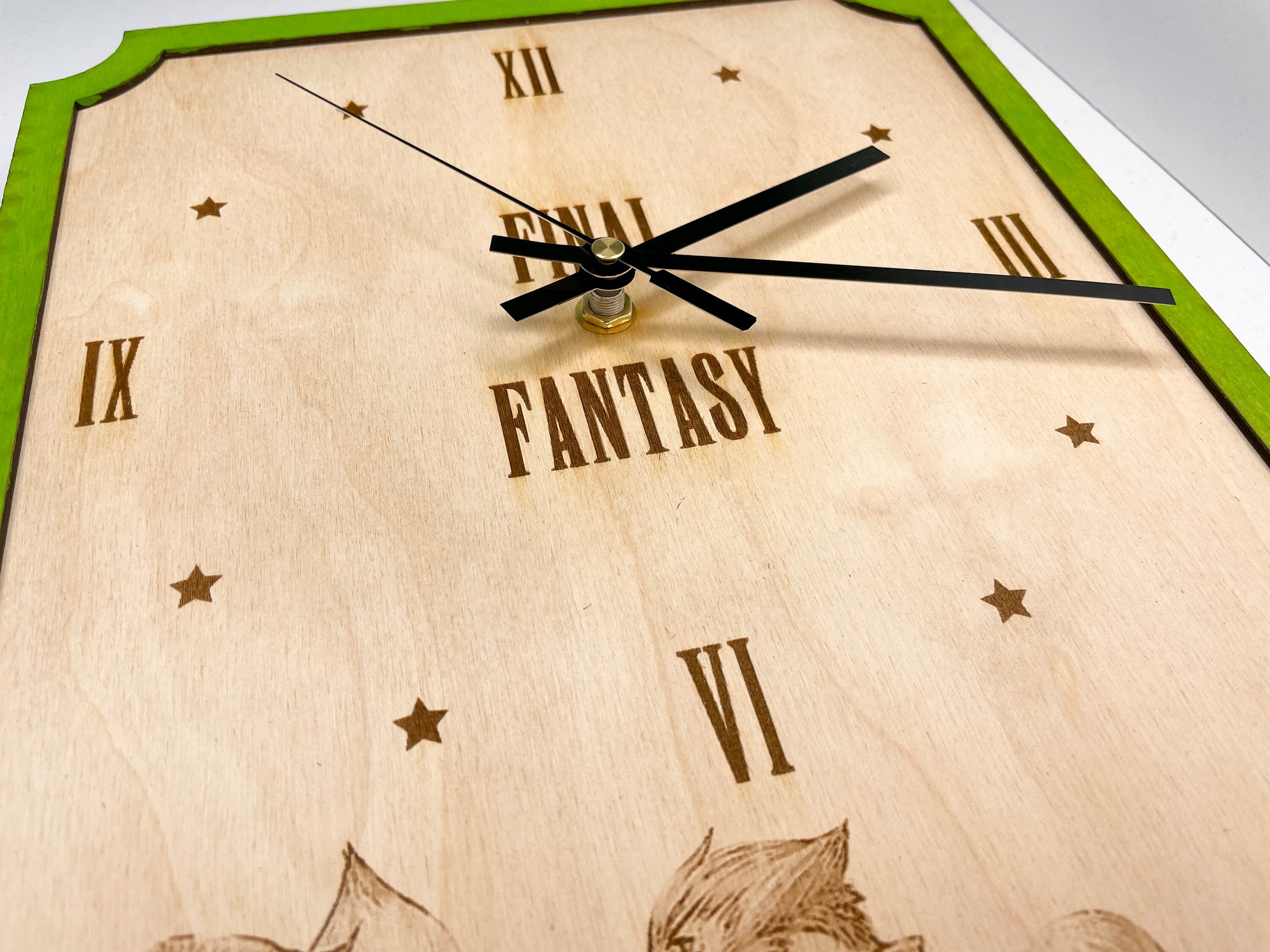 Final Fantasy XI Clock Engraved Wood Wall Art | Etsy Australia