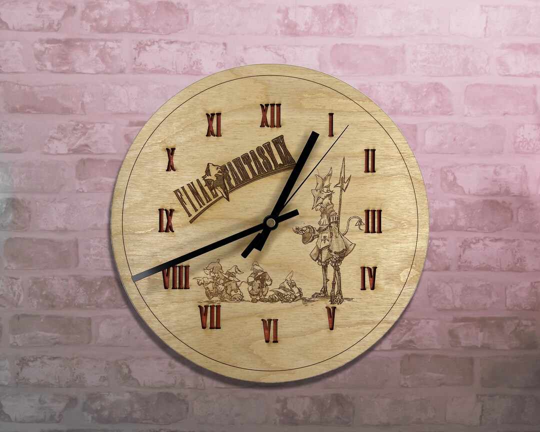 FF9 Wall Art Clock Freya and Vivi FF9 Gift or Decor for - Etsy