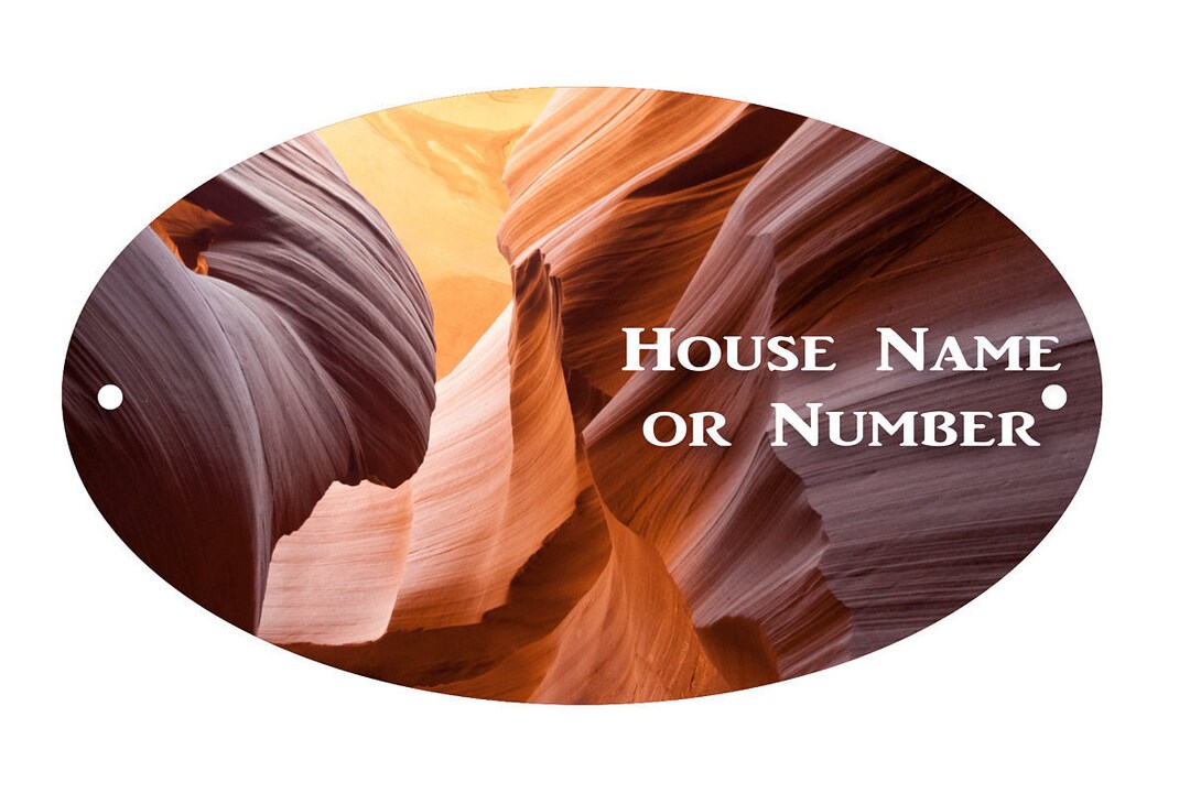Antelope Canyon House Sign Outdoor Metal Printed LARGE - Etsy